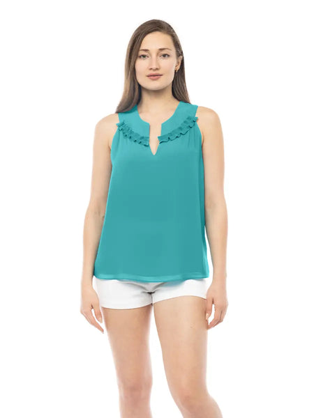 Alex Ruffle Tank – Karden Lane
