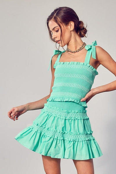 Jade Smocked Top – Karden Lane